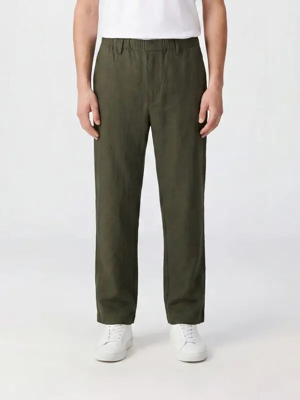 Commas Solid Linen Trousers