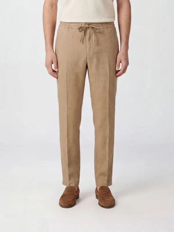 120% Lino Linen Trousers - Beige
