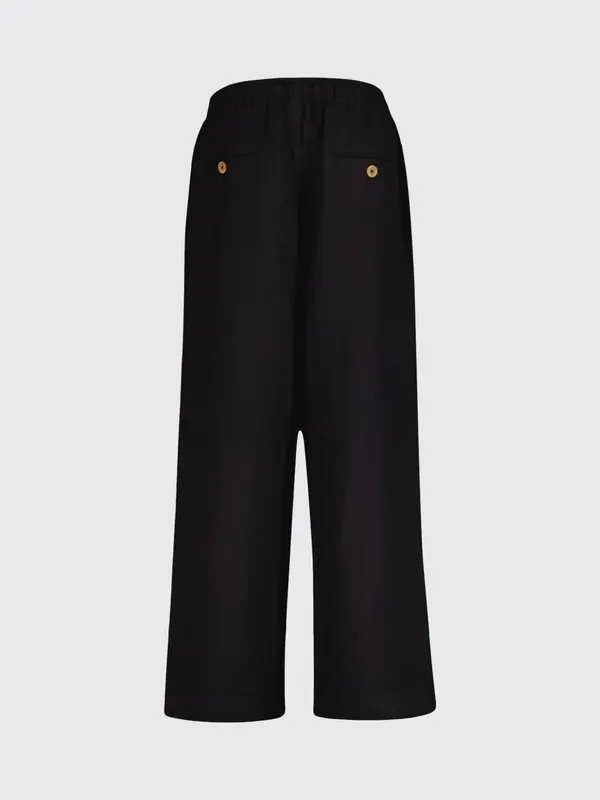 Commas Linen Trousers - Black