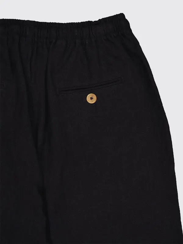 Commas Linen Trousers - Black