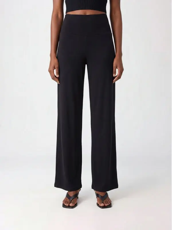 Norma Kamali High-waisted Stretch Jersey Trousers