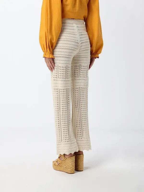 TWINSET Crocheted Flare Trousers