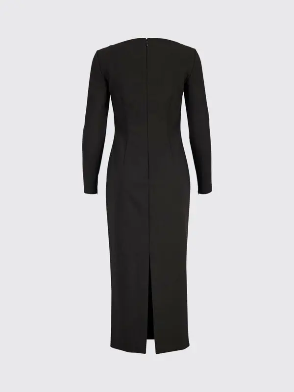 Roland Mouret Square Neckline Crêpe Midi Sheath Dress