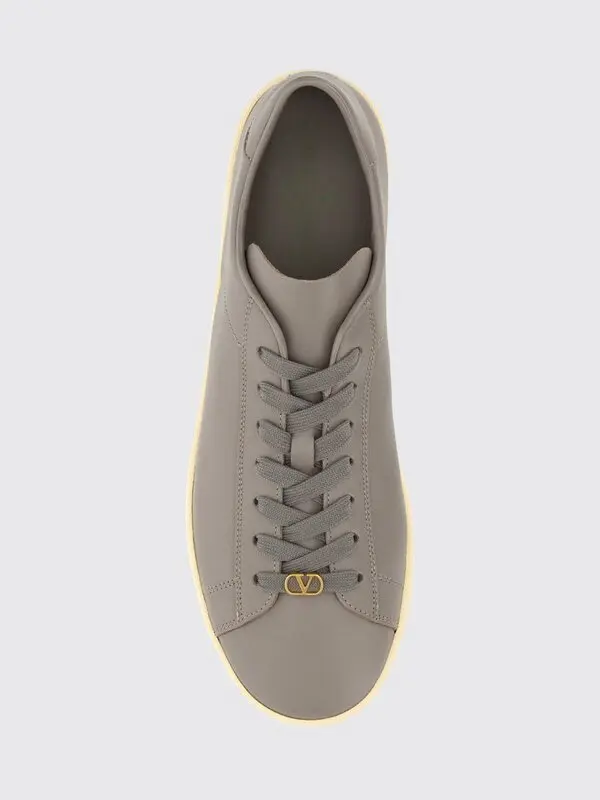 Valentino Garavani Royco Low-top Calfskin Sneakers With Vlogo Signature - Green