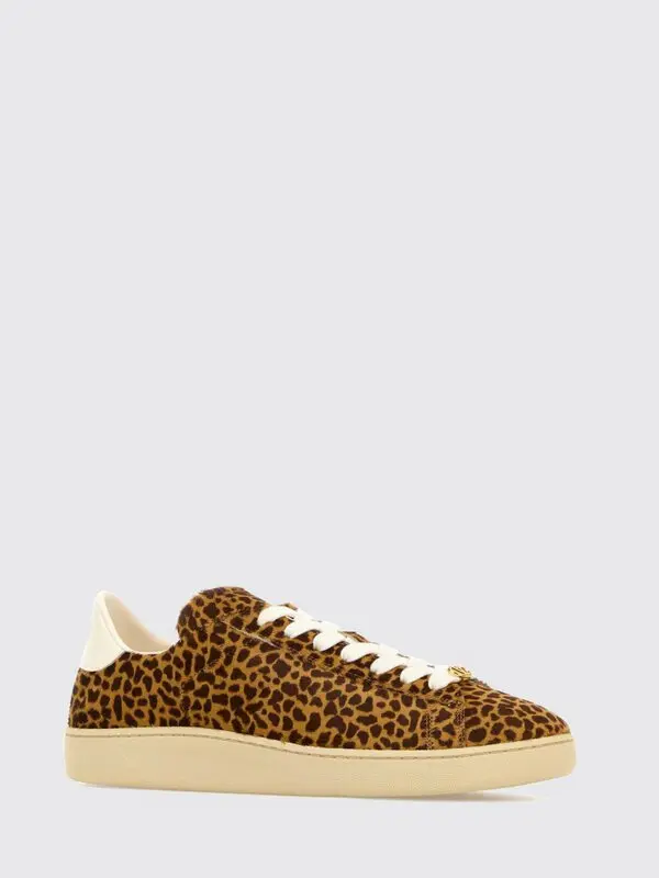 Valentino Garavani Leopard Print Lace-up Sneakers - Biscuit