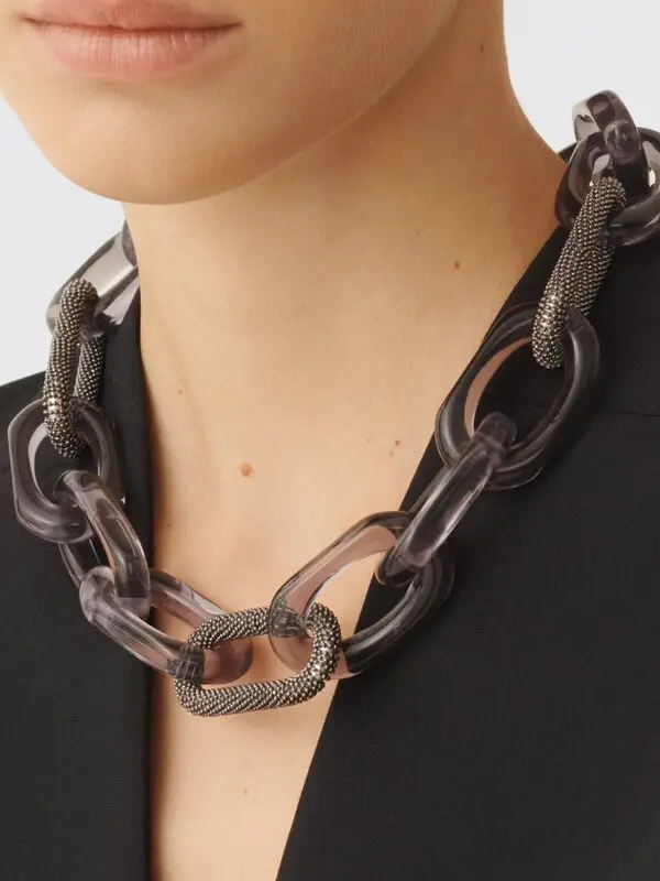 Fabiana Filippi Resin And Metal Choker Necklace