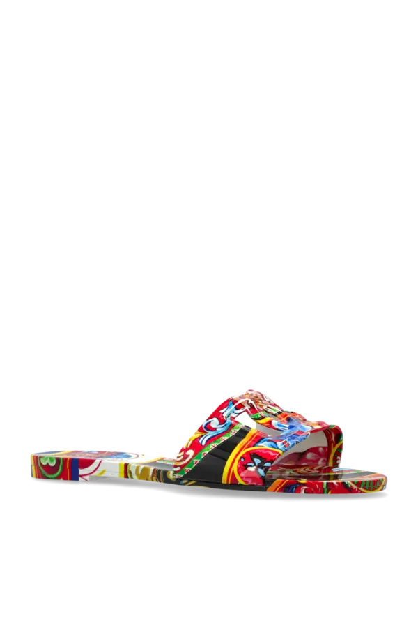 Dolce & Gabbana Slides With ‘carretto’ Print