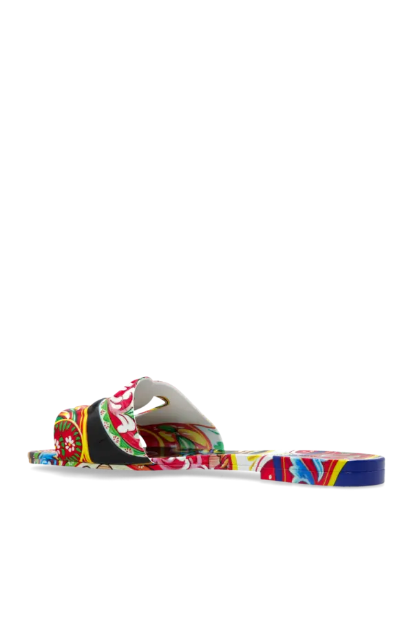 Dolce & Gabbana Slides With ‘carretto’ Print