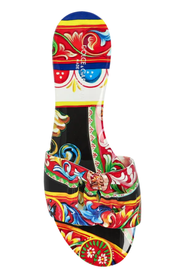 Dolce & Gabbana Slides With ‘carretto’ Print