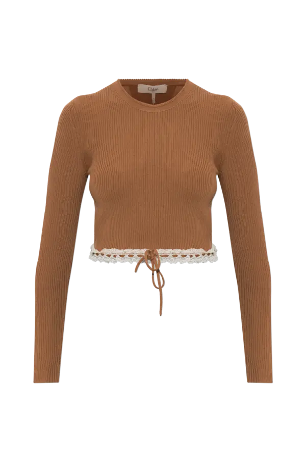 Chloé Sweater With Lace Trim