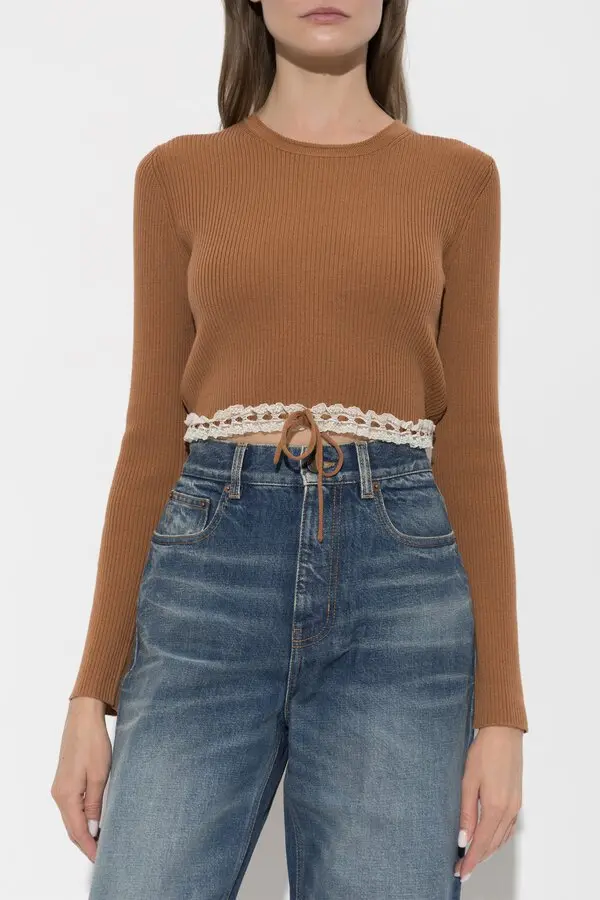 Chloé Sweater With Lace Trim