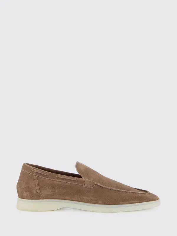 AURELIEN Suede Loafers With Round Toe And Rubber Sole - Grey