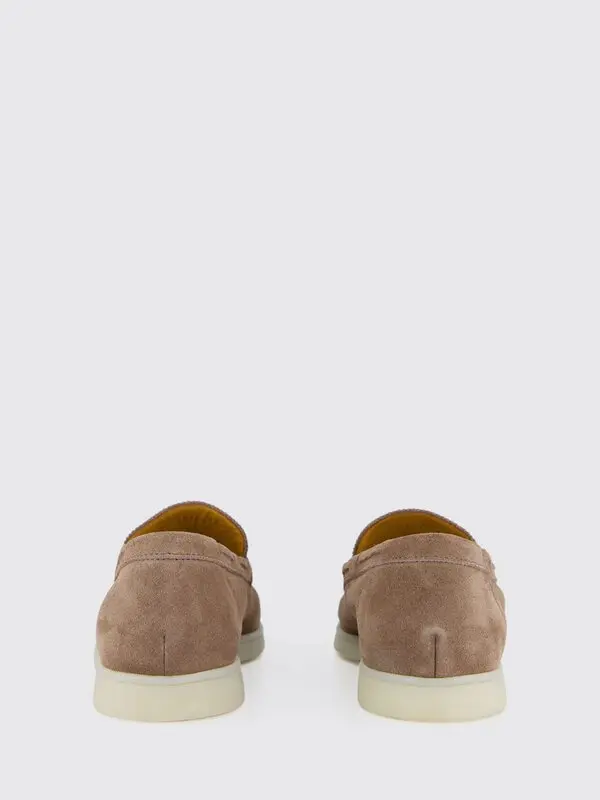 AURELIEN Suede Loafers With Round Toe And Rubber Sole - Grey