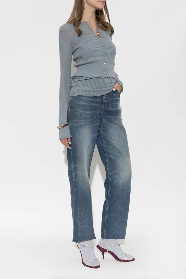 Chloé Wool Knit Cardigan And Camisole Set