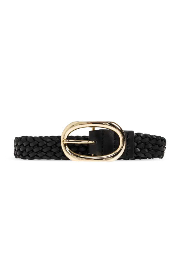 ANINE BING Signature Link Leather Belt