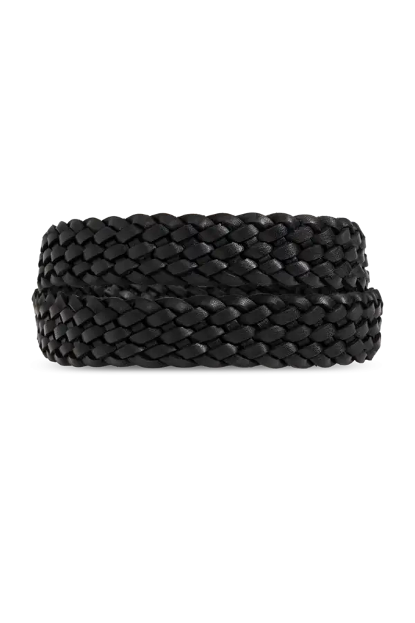 ANINE BING Signature Link Leather Belt