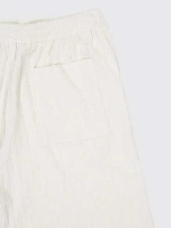 Off-White Textured Logo Shorts - Yellow Cream