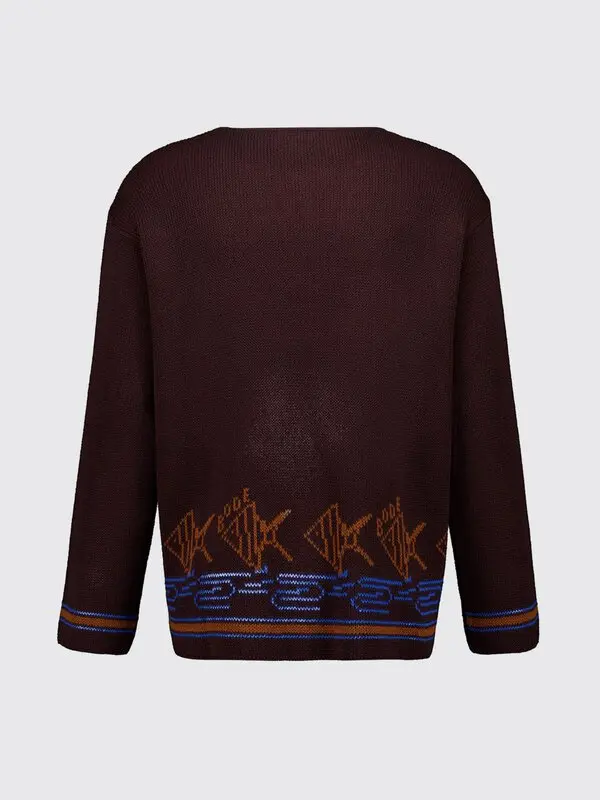 BODE Sweater With Geometric Motif - Brown