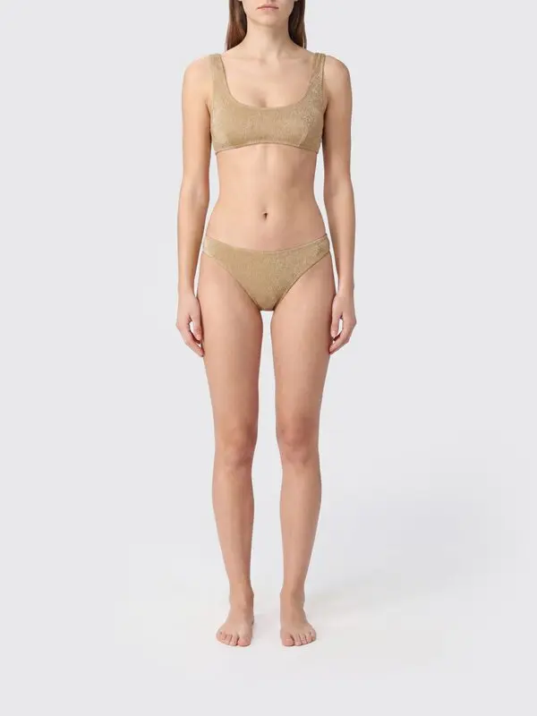 Oseree Metallic Bikini Set - Gold