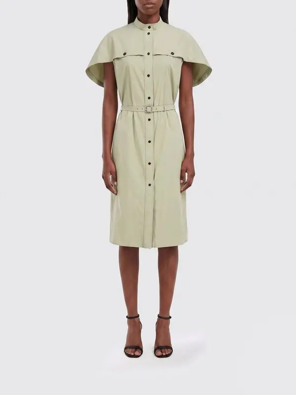 FERRAGAMO Belted Midi Dress - Green