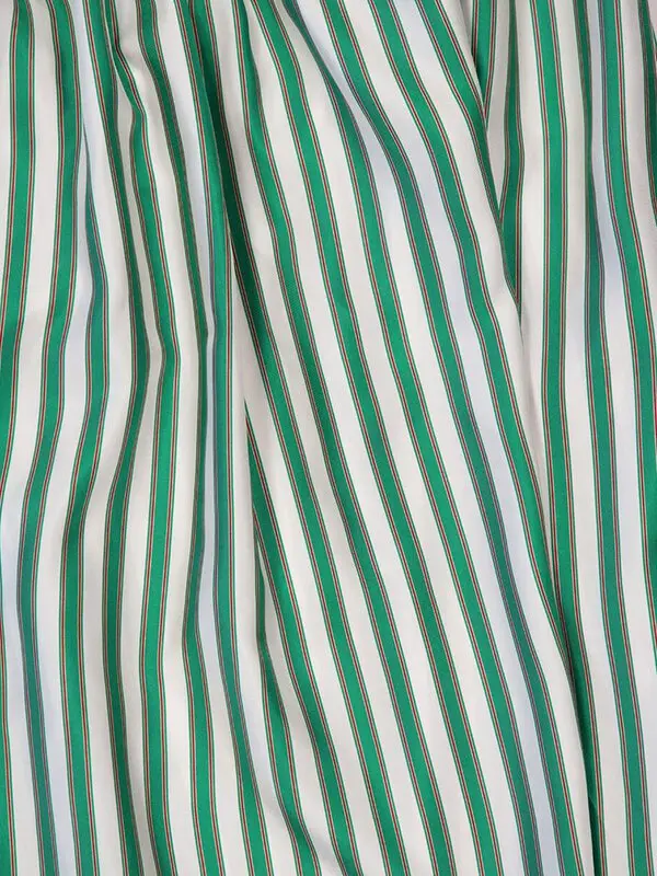 PAULA Rosalia Striped Cotton And Silk Poplin Shirt Dress