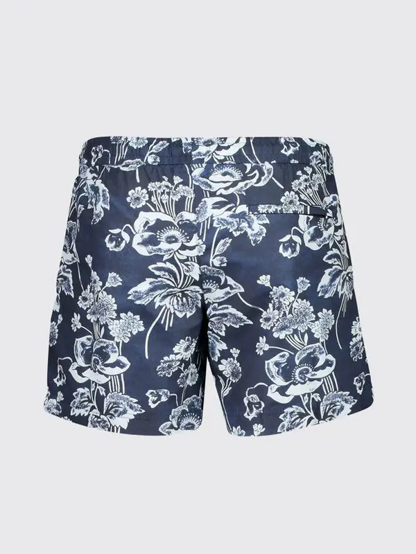 Commas Floral Pattern Swimming Shorts - Blue