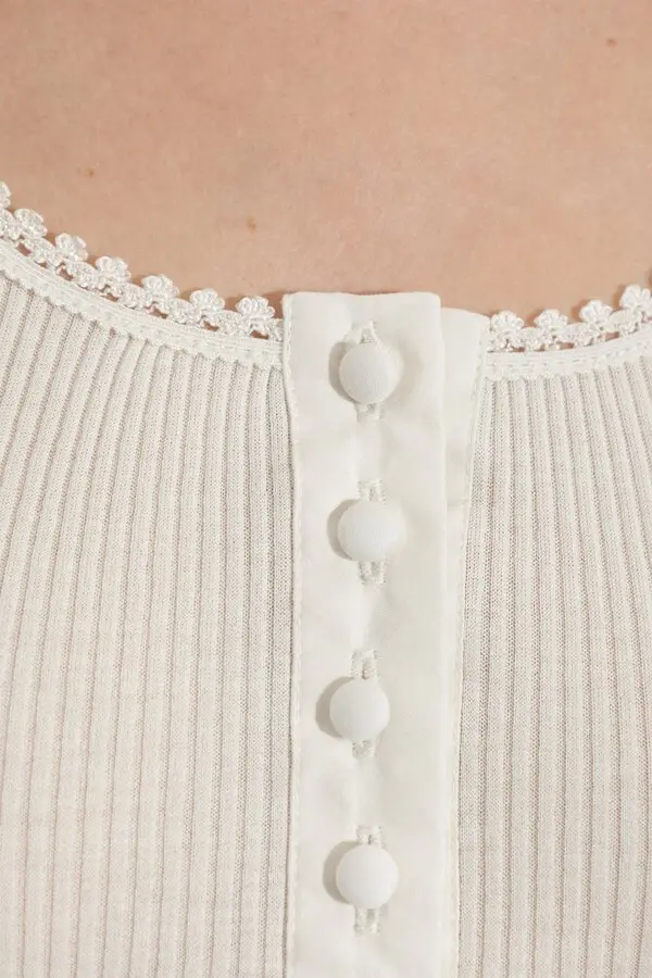 Chloé Ribbed Fitted Top