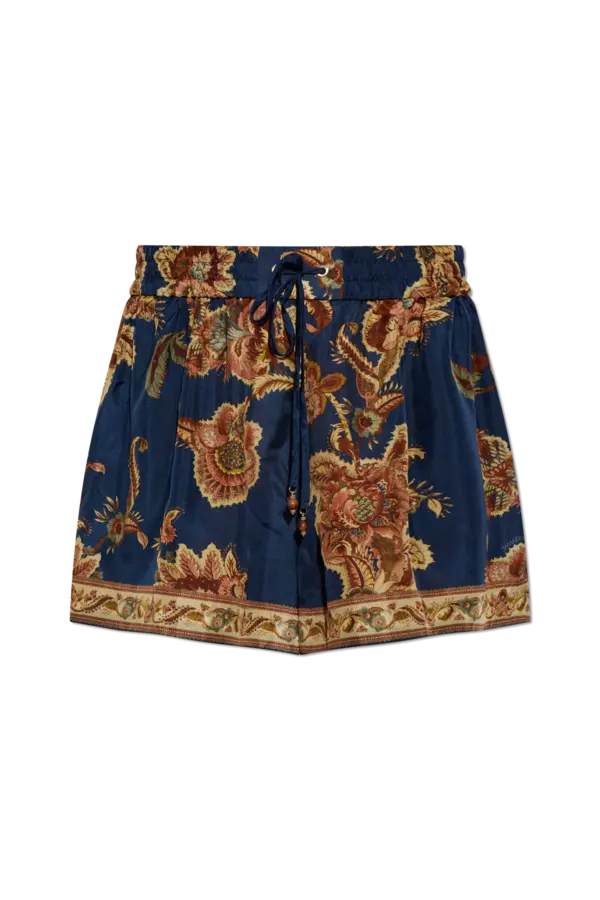 Zimmermann Silk Shorts With Print