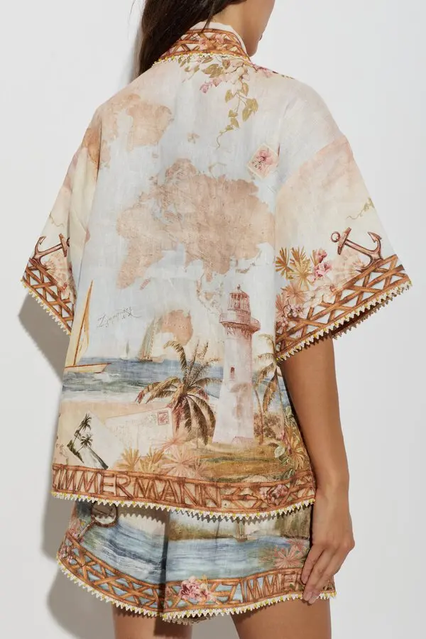 Zimmermann Linen Shirt With Print