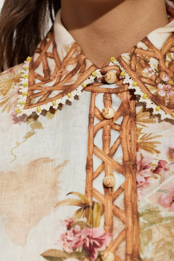 Zimmermann Linen Shirt With Print