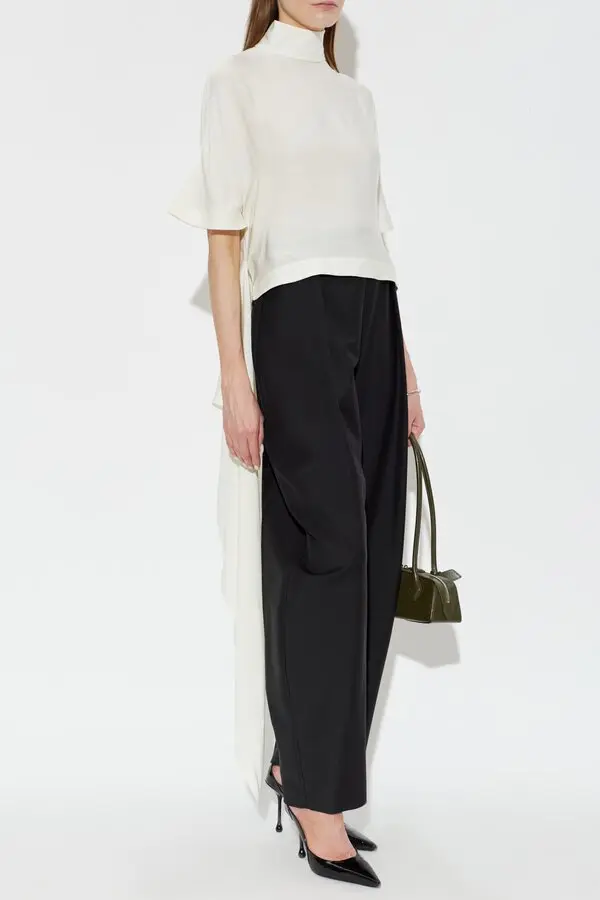 Alaïa Asymmetrical Draped Top