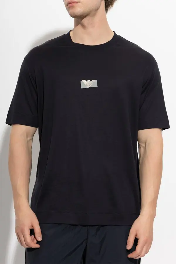 Emporio Armani T-shirt With Logo - Navy Blue