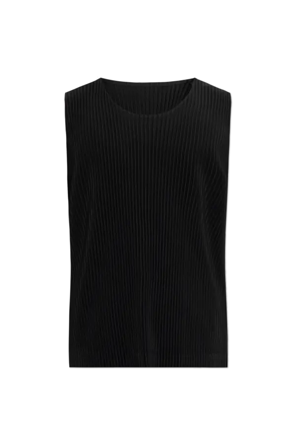 Issey Miyake Pleated Sleeveless Top
