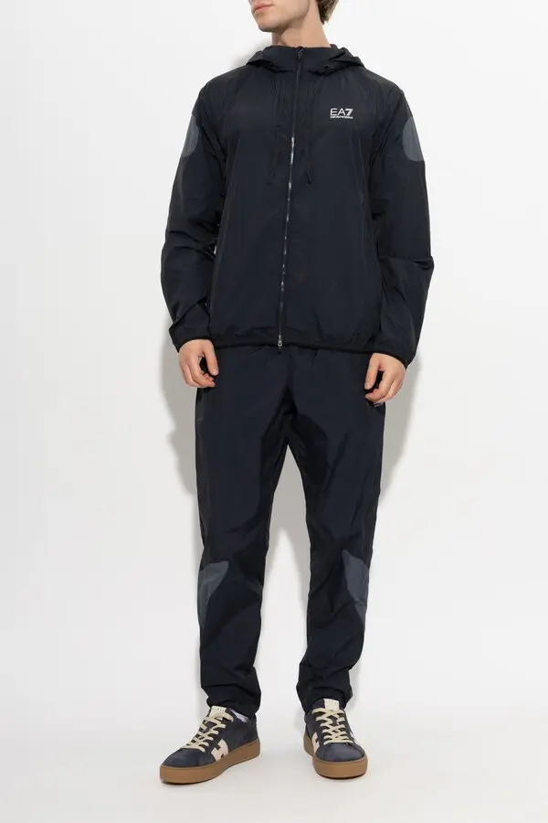 EA7 Zip-up Hooded Jacket And Trousers Set