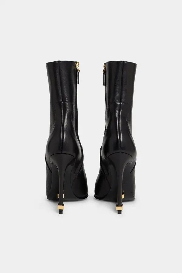 Dsquared2 Metal Bar Heeled Ankle Boots
