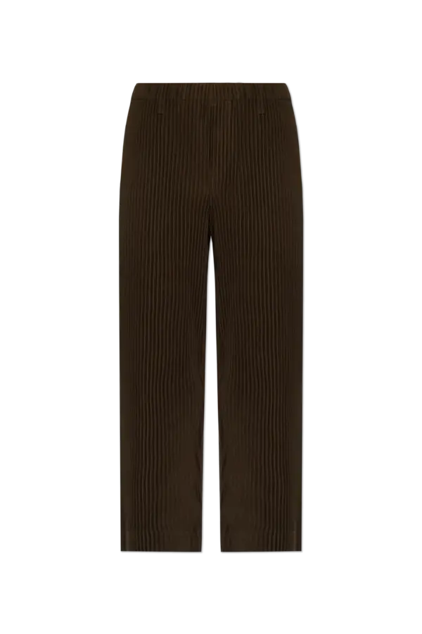 Issey Miyake Pleated Trousers - Brown