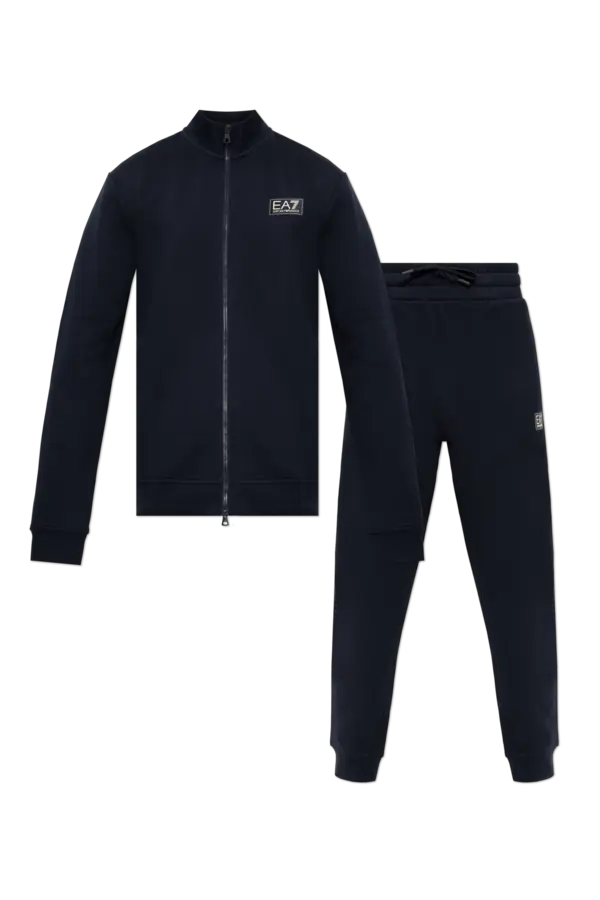 EA7 Set: Sweatshirt And Pants - Navy Blue