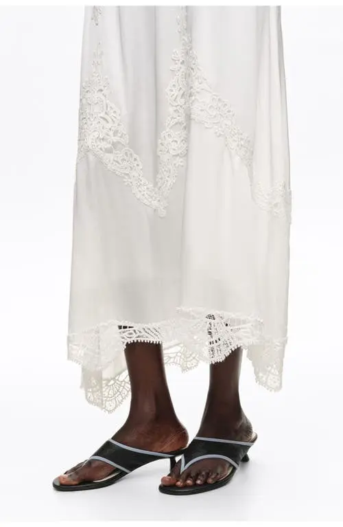 Bimba Y Lola Strappy Crochet Midi Dress