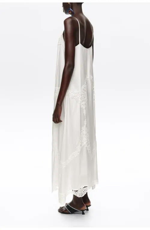Bimba Y Lola Strappy Crochet Midi Dress