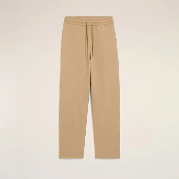 AMI Paris Beige Cotton Track Pants With De Coeur Beige - Mastic Beige/black