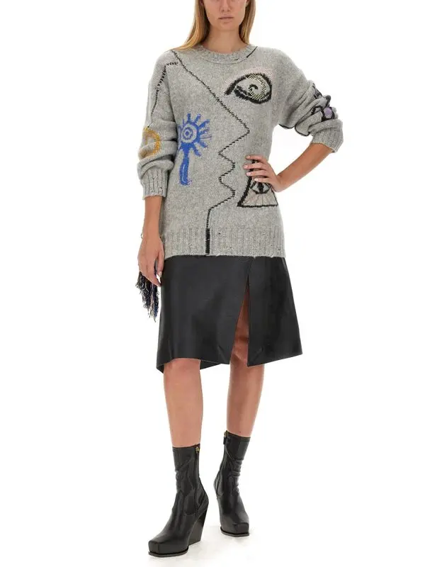 Stella McCartney Artwork Knit Shirt - Multicolor