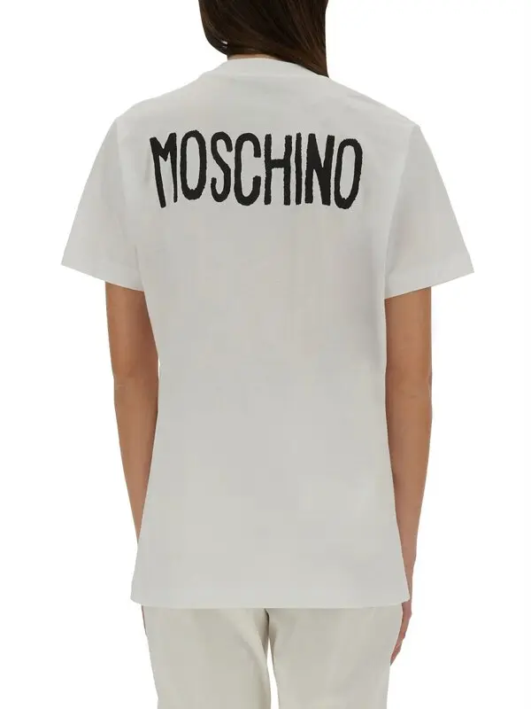 Moschino Regular Fit Printed Cotton T-shirt