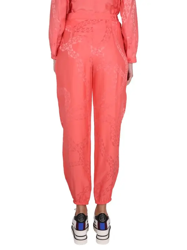 Stella McCartney Silk Blend Pants With Chain Pattern
