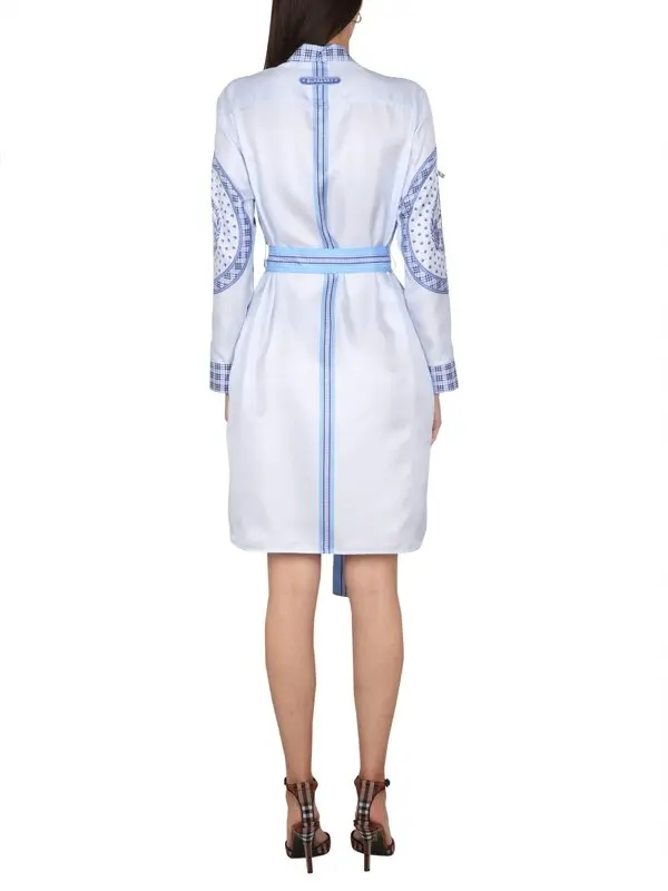 Burberry Silk Long Sleeve Shirt Dress
