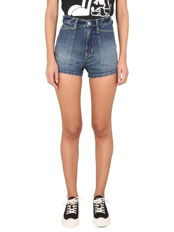 Kenzo Denim Shorts - Blue