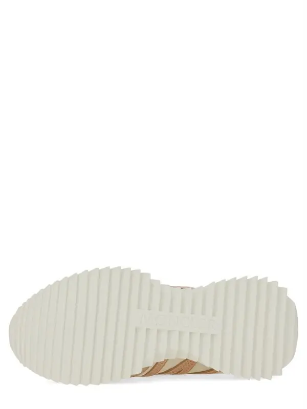 Moncler Pacey Leather Sneakers - Cream