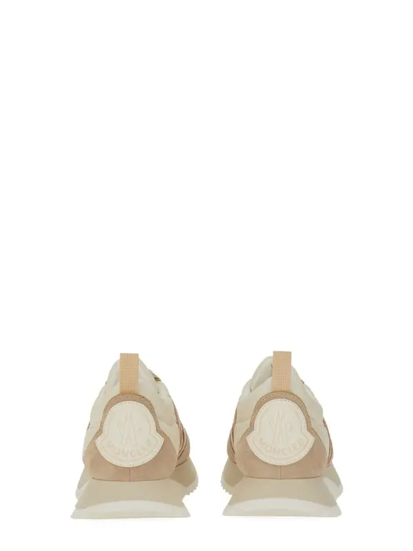 Moncler Pacey Leather Sneakers - Cream