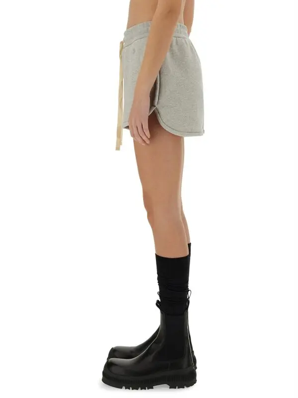 JIL SANDER Cotton Terry Shorts - Gray