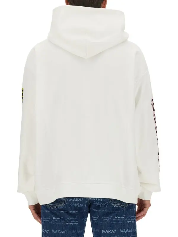 Marni Sweatshirt With Logo - White