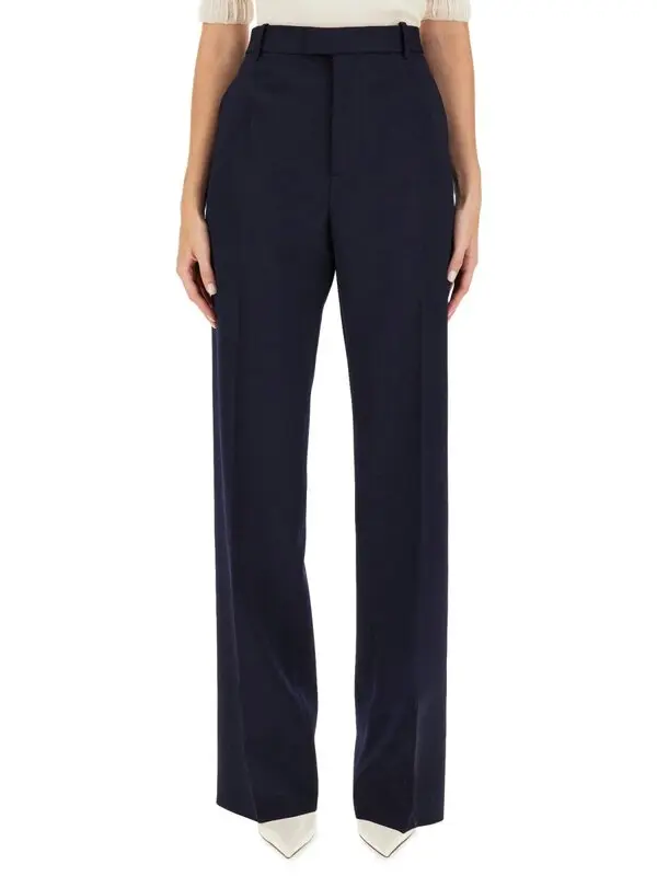 Bottega Veneta Tailored Wool Pants - Blue